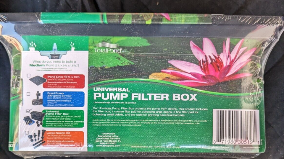 Total Pond Universal Pump Filter Box #52231 | eBay