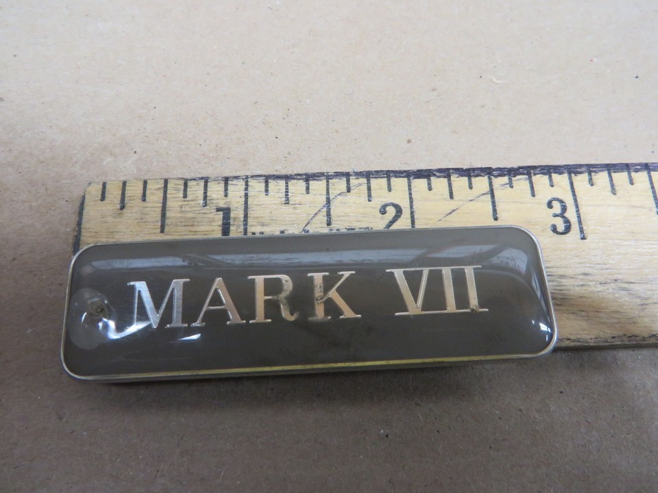 LINCOLN MARK VII BILL BLASS 87-92 1987-1992 DASH EMBLEM ORNAMENT " MARK ...