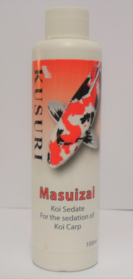KUSURI MASUIZAI 100ml, 150ml, 250ml, 500ml Koi Sedate Pond Fish | eBay