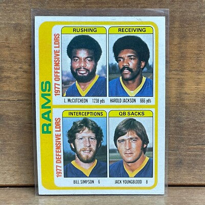 1978 Topps Set Break Los Angeles Rams Checklist #513 Jack Youngblood | eBay