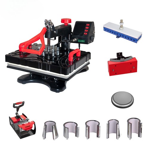 Ten-in-one Thermal Transfer Hot Stamping Machine Cup T-shirt Printing ...