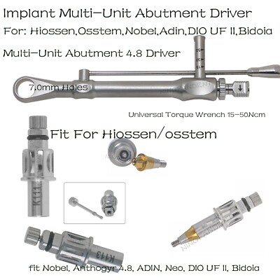 Implant Multi-unit Abutment Outer Driver For Nobel Biocare/Hiossen/Adin ...