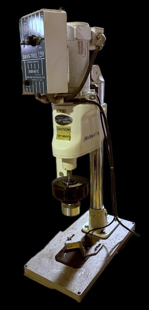 Swan-Matic Cap Master Capper Machine 1/4 HP W/ Swan-Trol 120 Control | eBay