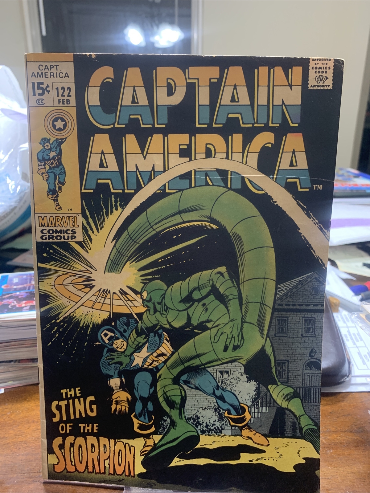 Captain America #122 - 1970 Cap vs The Scorpion. Stan Lee, Gene Colan ...