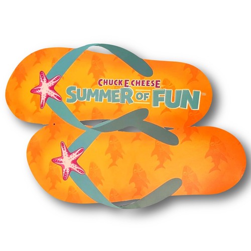 🌟2022 Chuck E. Cheese “SUMMER OF FUN” Flip Flop In Store Promo Sign🌟 | eBay
