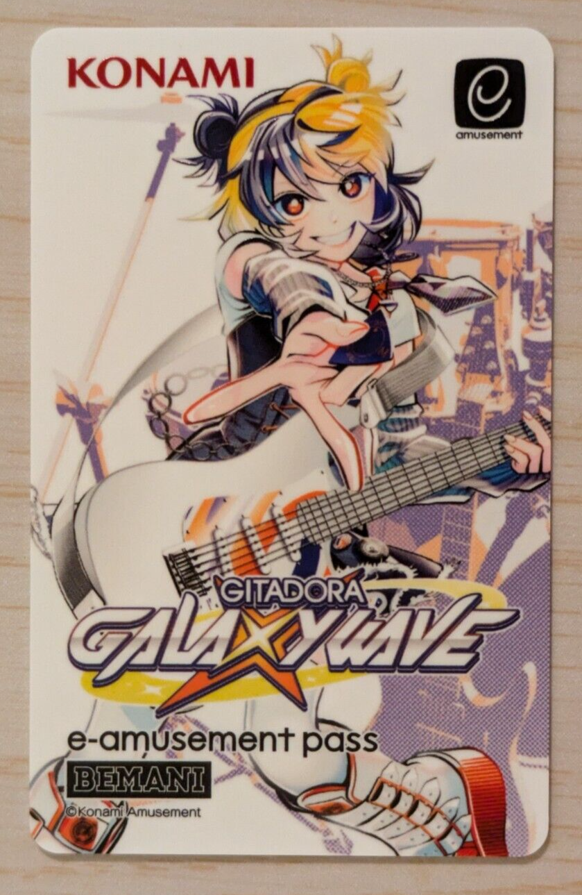 SHIPS FROM USA NEW Konami e-AMUSEMENT PASS Card GITADORA GALAXY WAVE ...