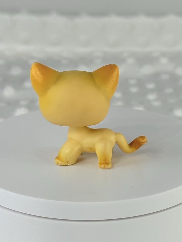 Littlest Pet Shop LPS Authentic #339 Shorthair Cat Orange Blue Eyes ...