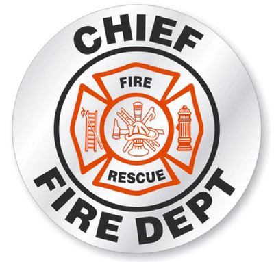 Chief Fire Dept Hard Hat Decal Hardhat Sticker Helmet Label H174 | eBay