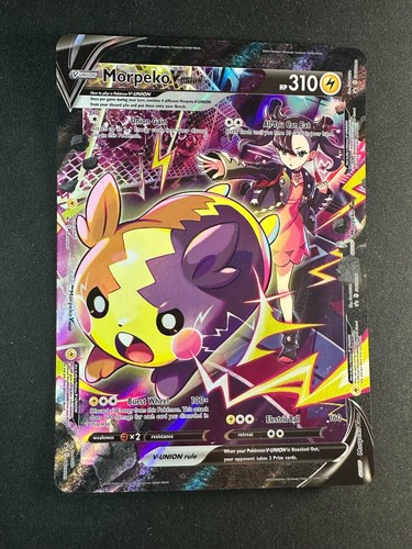 Morpeko V Union JUMBO Card SWSH289 Black Star Promo Pokémon | eBay
