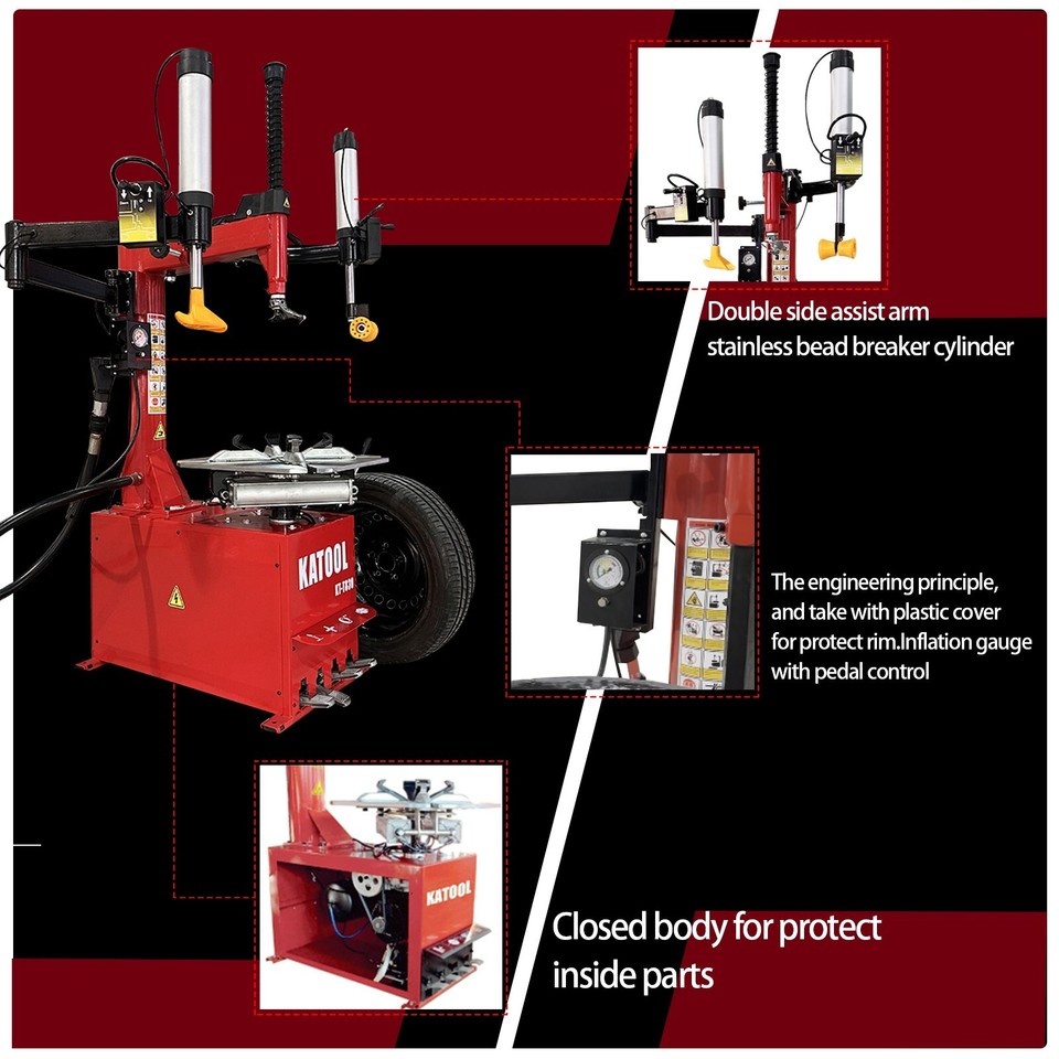 KT-T830 & KT-B750 Pneumatic Tire Changer Machine and Wheel Balancer ...
