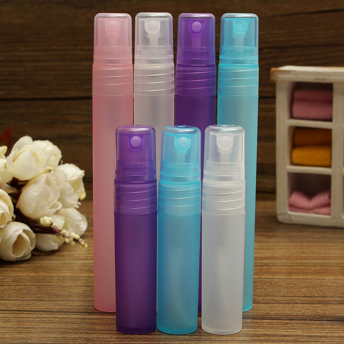 3/5X 5/10ml Empty Plastic Perfume Atomizer Spray Bottle Mini Travel ...