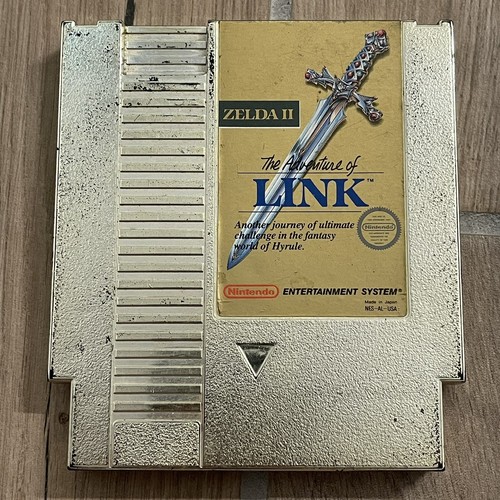 Zelda II The Adventure of Link NES Nintendo Gold Cartridge Only ...