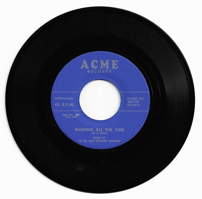 DOO WOP 45 RICHARD LANHAM/GRP WISHING ALL THE TIME ON ACME VG+ REPRO | eBay
