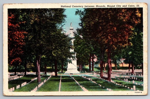 Cario, National Cemetery Mounds, Mound City, Vintage Postcard | eBay