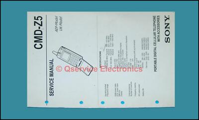 Sony CMD-Z5 Original Printed Service Manual for CMDZ5 Cellphone P/N 9 ...