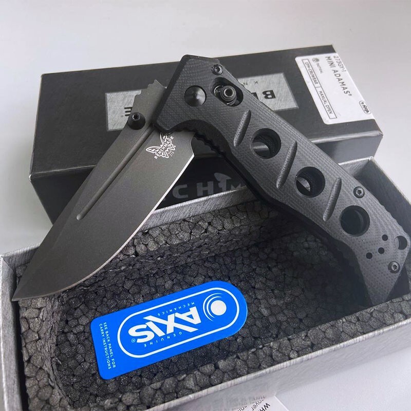 Axis New Mini Benchmade Classic Black Adamas Folding Knife | 273GY-1 | eBay