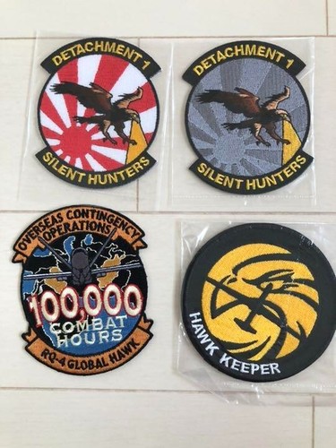 Us Force Misawa Base JASDF Global Hawk RQ-4 patch set F/S from Japan | eBay