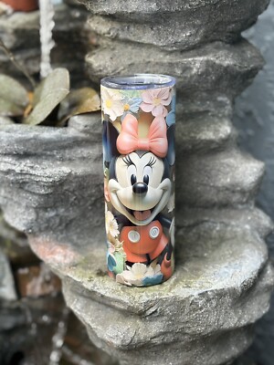 Minnie 3D Image Hot Or Cold Tumbler 20oz with lid, straw And Cleaning ...