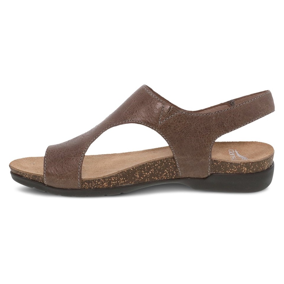 Dansko Women's Reece Sandal Stone Waxy Burnished - 6024795300, Stone | eBay