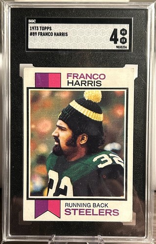 Franco Harris 1973 Topps Rookie RC #89 SGC 4 VGEX HOF Steelers | eBay