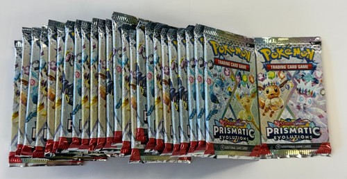 Lot of (25) Pokemon TCG Prismatic Evolutions Booster Packs Sealed | eBay