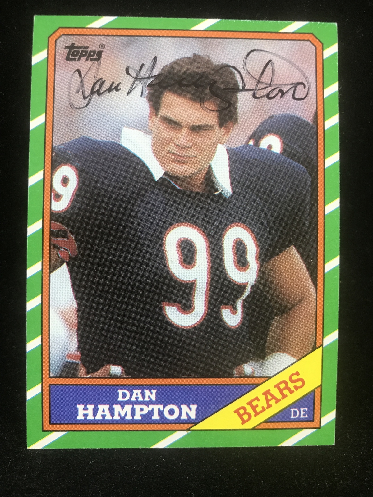 Dan Hampton -Arkansas Razorbacks- Chicago Bears Autographed Card -HOF ...