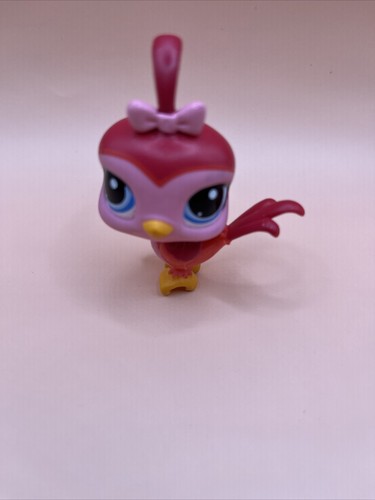 2010 Littlest Pet Shop LPS #3603 Quail Bird Pink With Blue Eyes Pink ...