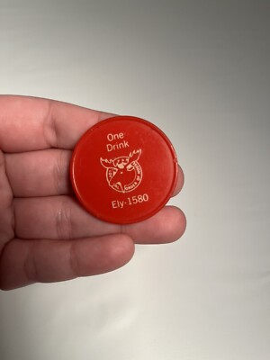 Vntg Ely Minnesota Moose Lodge Plastic Drink Token Red #1580 Loyal ...