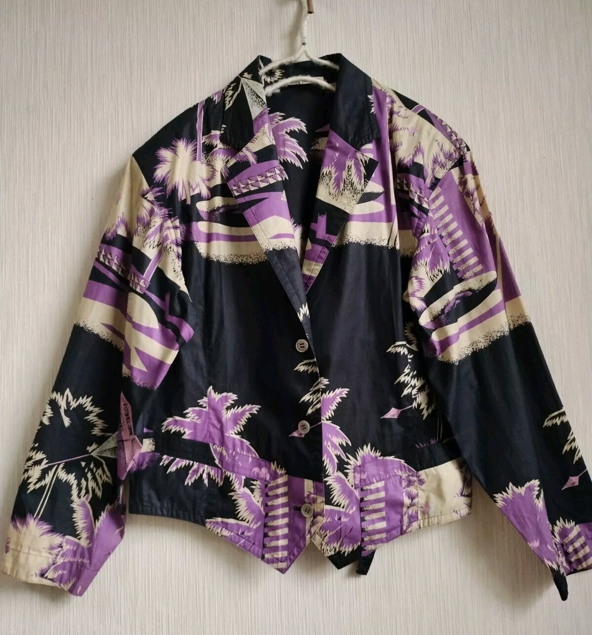 Rare Vintage Issey Miyake 70s Palm Tree Pattern Thin … - Gem