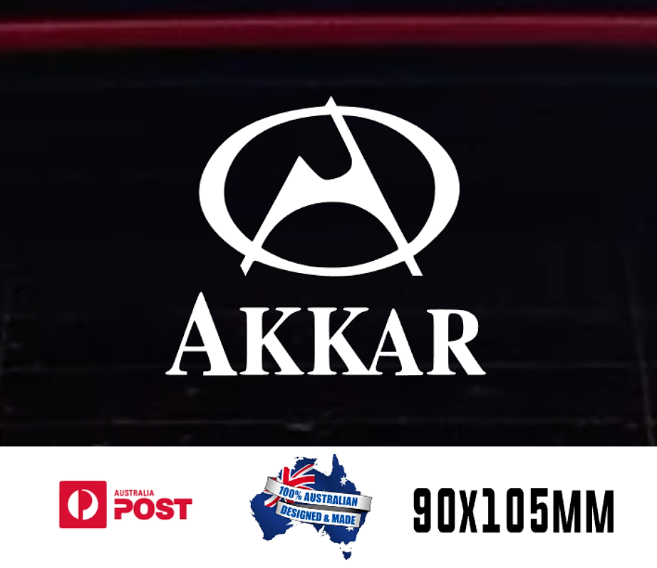 2x Akkar Firearms Windshield Windscreen Laptop Sticker Decal 105mm ...