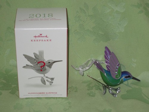 Hallmark 2018 HUMMINGBIRD SURPRISE Blue/Green/Purple version Free ...