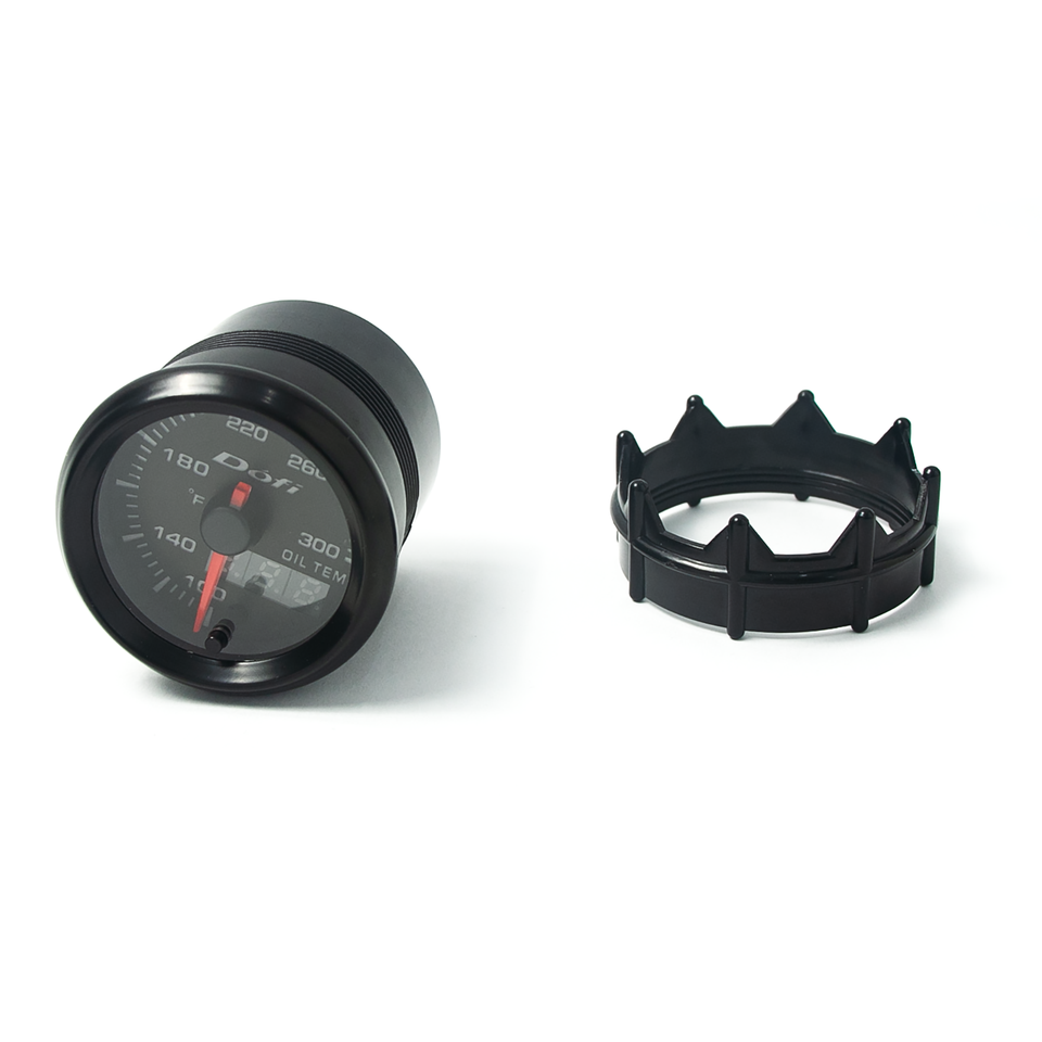 2" 52mm Digital & Pointer 7 Color LED Oil Temp Gaue Oil Temperature ...