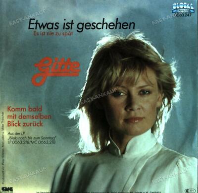 Gitte - Etwas Ist Geschehen (Es Ist Nie Zu Spät) 7in 1981 (VG/VG) . | eBay