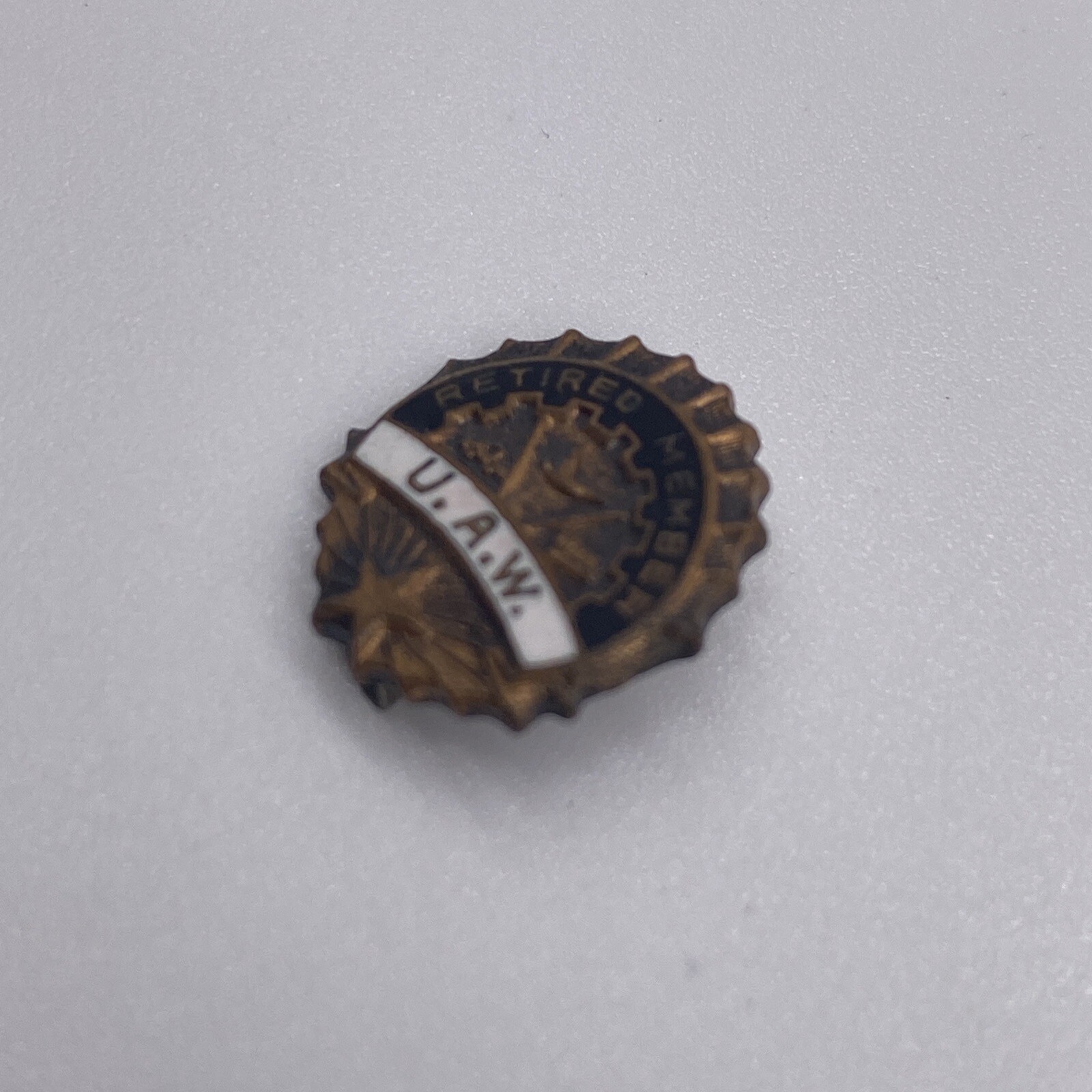 Vintage Collectible UAW Retired Member Lapel Pin | eBay