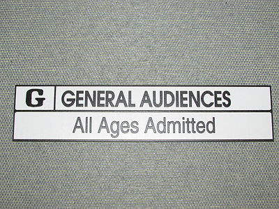 RATED G GENERAL AUDIENCE Movie Home Theater wood wall sign | eBay