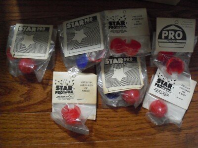 Lot of 7 Vintage RC Airplane Accessories Star Pro 1 1/4" Red Spinners ...
