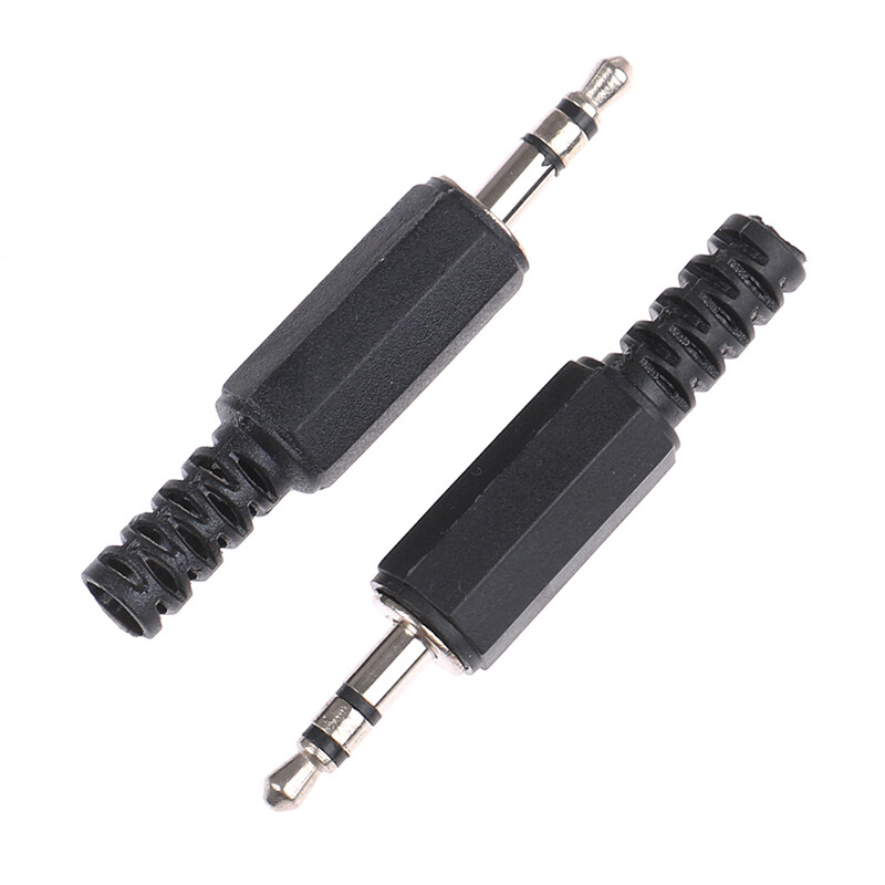 3.5mm 3 Pole Audio Jack Plug Headphone Male Connector Mono Stereo Diy ...