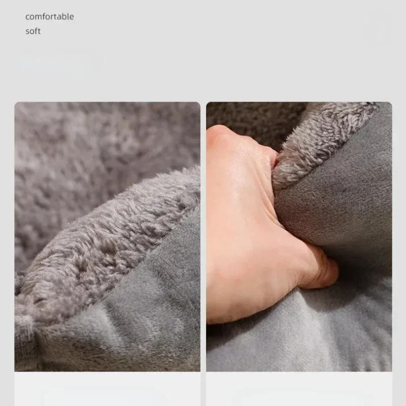 Plush Cat Bed House Winter Warm Cave Igloo Removable Cushion Kitten Pet ...