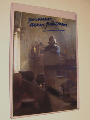Harry Potter-Alan Rickman-Severus Snape-COS-Signed-Signature-Autograph ...
