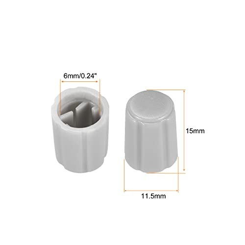 Potentiometer Control Knob Insert Shaft D Switch Knobs, [for Audio ...