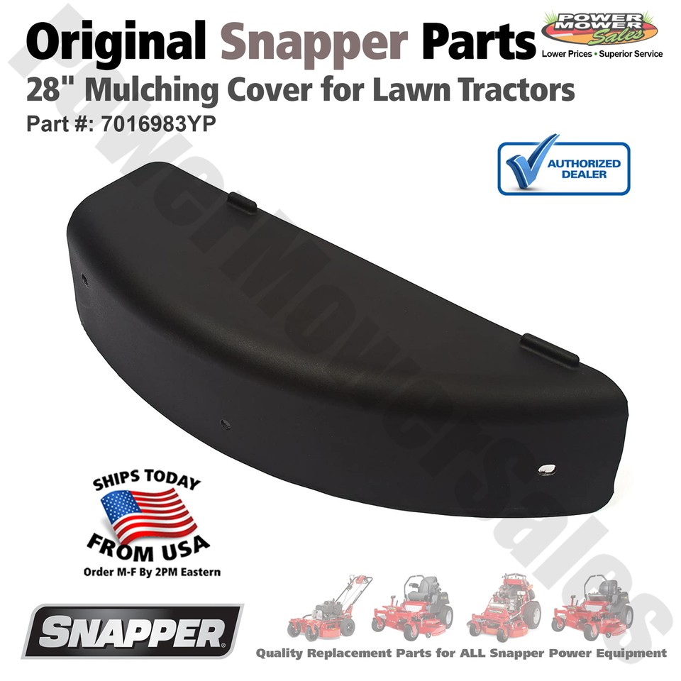 Genuine OEM Snapper 28" Mulching Cover for Lawn Tractors / 250813BE ...