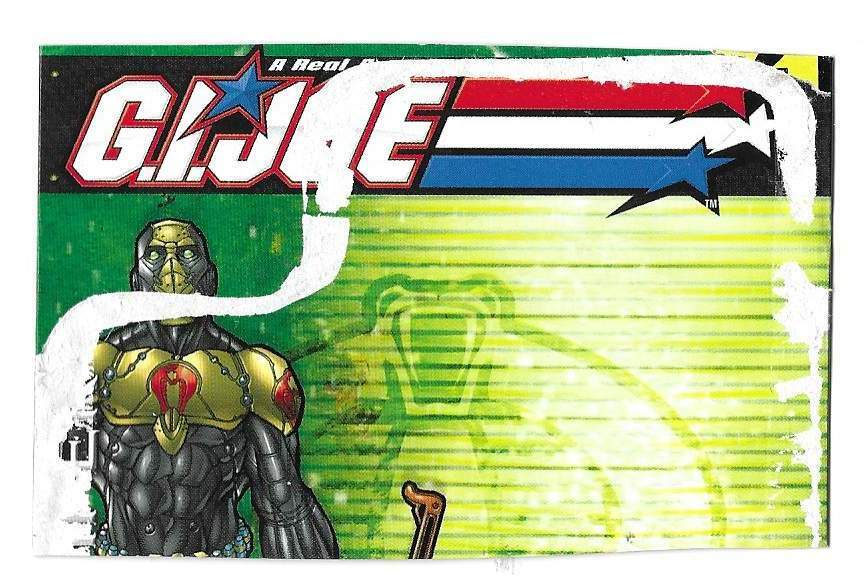 2005 Cobra Sand Viper v.4 FILE CARD #1 modern filecard Valor vs Venom ...