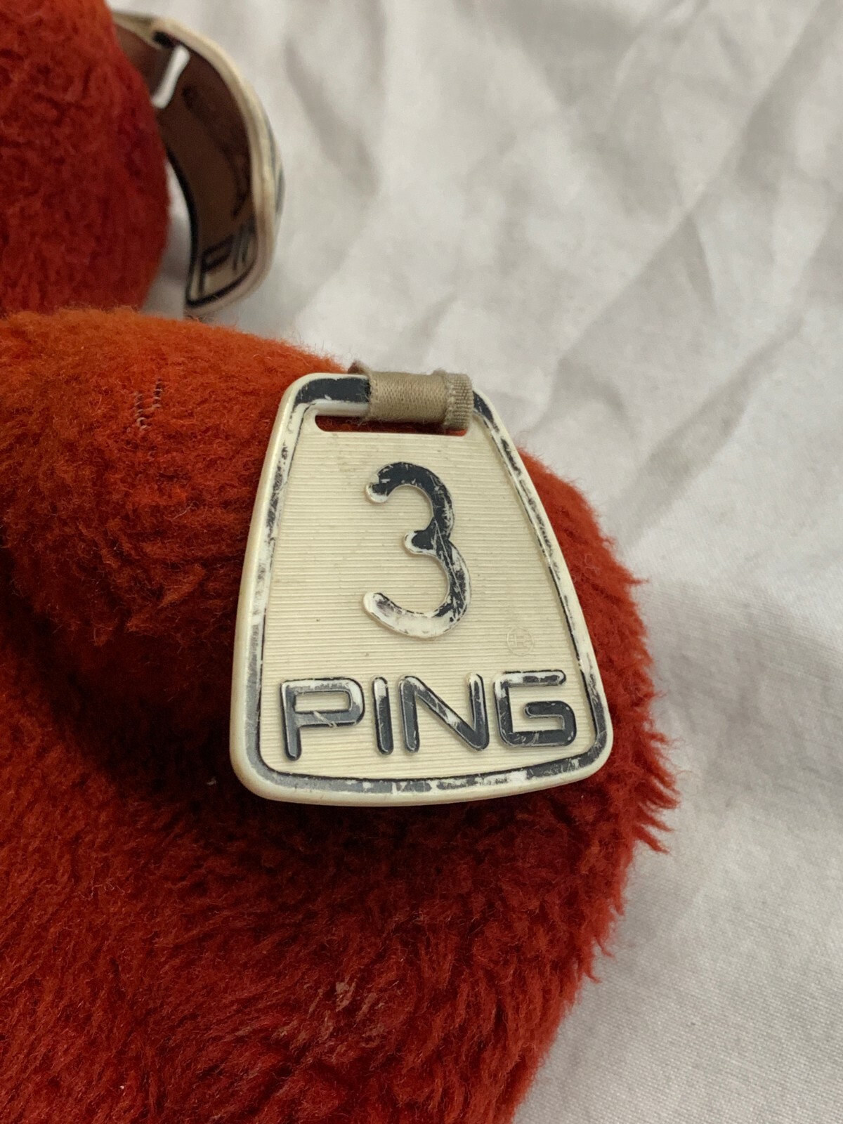 3 VINTAGE PING NBA PORTLAND TRAIL BLAZERS GOLF FUZZY RED HEAD COVERS 1 ...