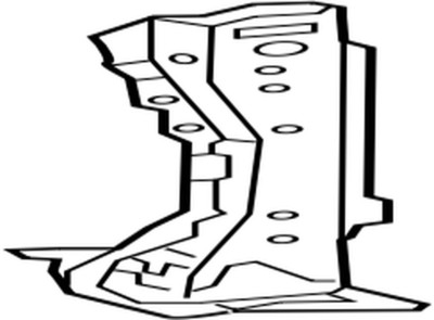 53209-52010 Toyota Brace sub-assy, radiator support to cross member, rh ...