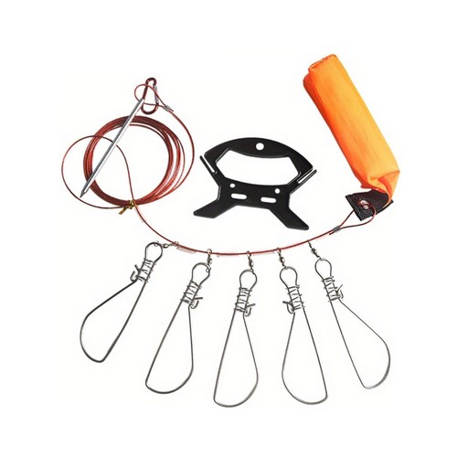 Fishing Stringer High Strength Metal Snap Stainless Steel Live Fish ...