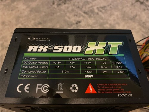 Raidmax RX-500XT Series 500W PSU Power Supply Unit | eBay