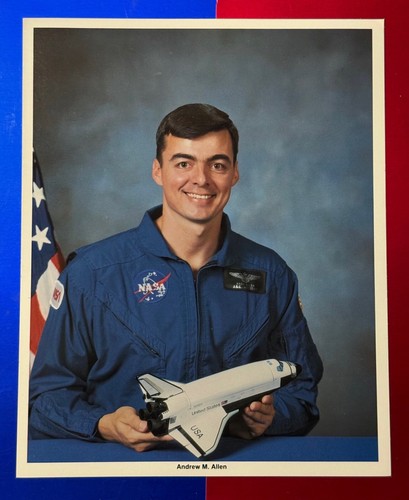 ANDREW ALLEN STS ASTRONAUT NASA RELEASED COLOR LITHO | eBay