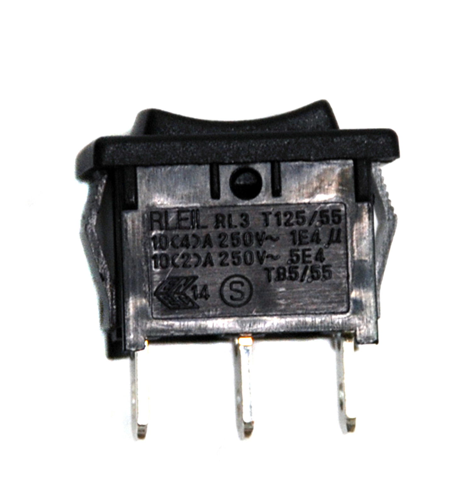 50 On-Off-On Rocker Switch 3P 16A 125V RLEIL RL3-1 RL3-1-13-H-6-BK/BK ...