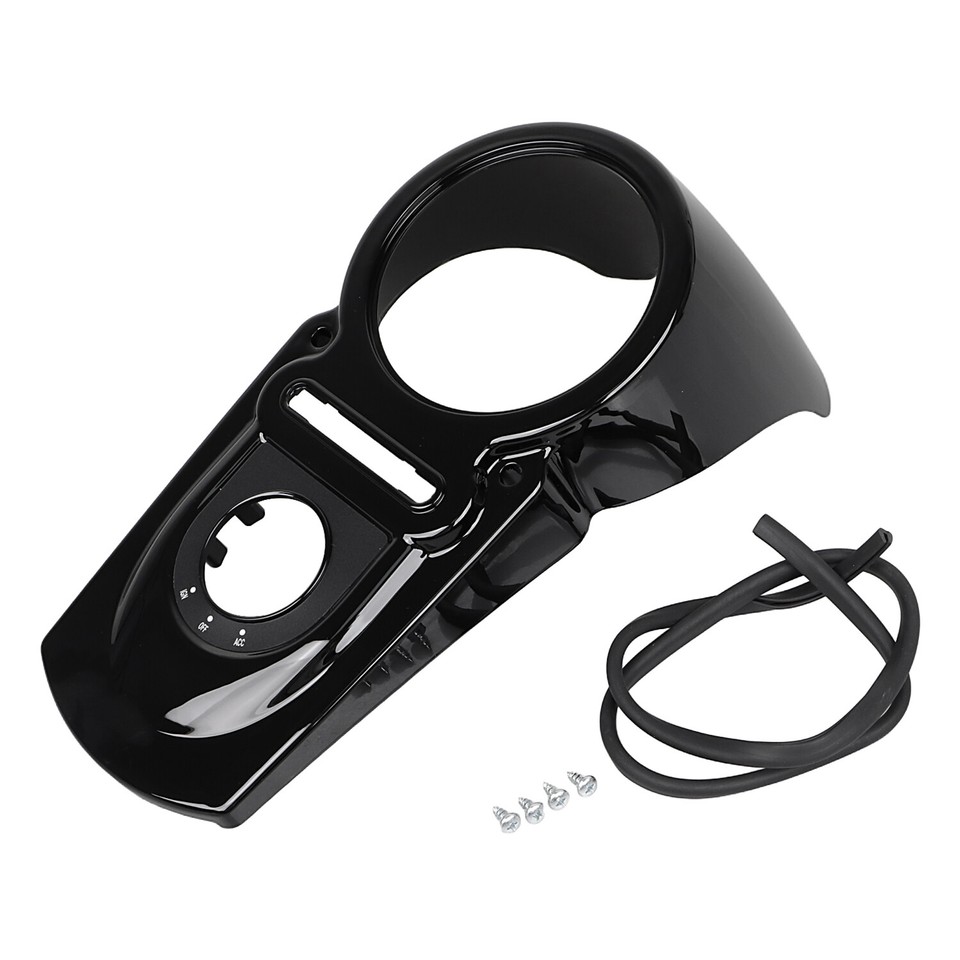 Gloss Black Fuel Tank Dash Console For Harley Dyna 04-UP Switchback FLD ...