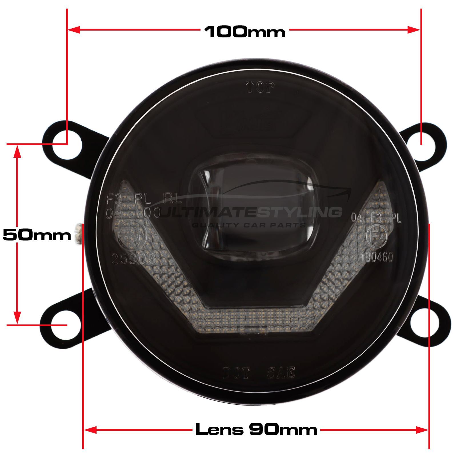 Fog Lights Fits Nissan Navara D40 2005-2016 LED Front Spot Lamps Left ...